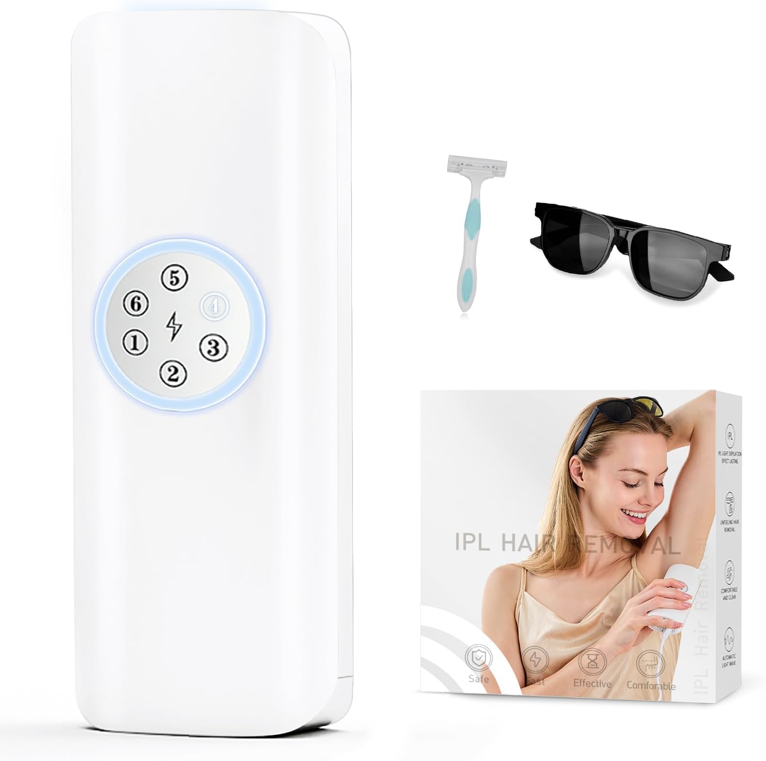 Amazon.com: REEOOH Laser Hair Removal for Women & Men, At Home IPL ...