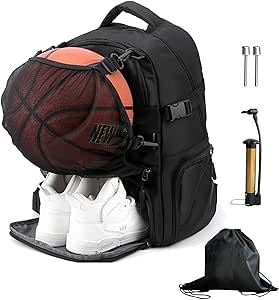 Basketball Backpack with Seperated Ball and Shoe Compartment for Soccer ...
