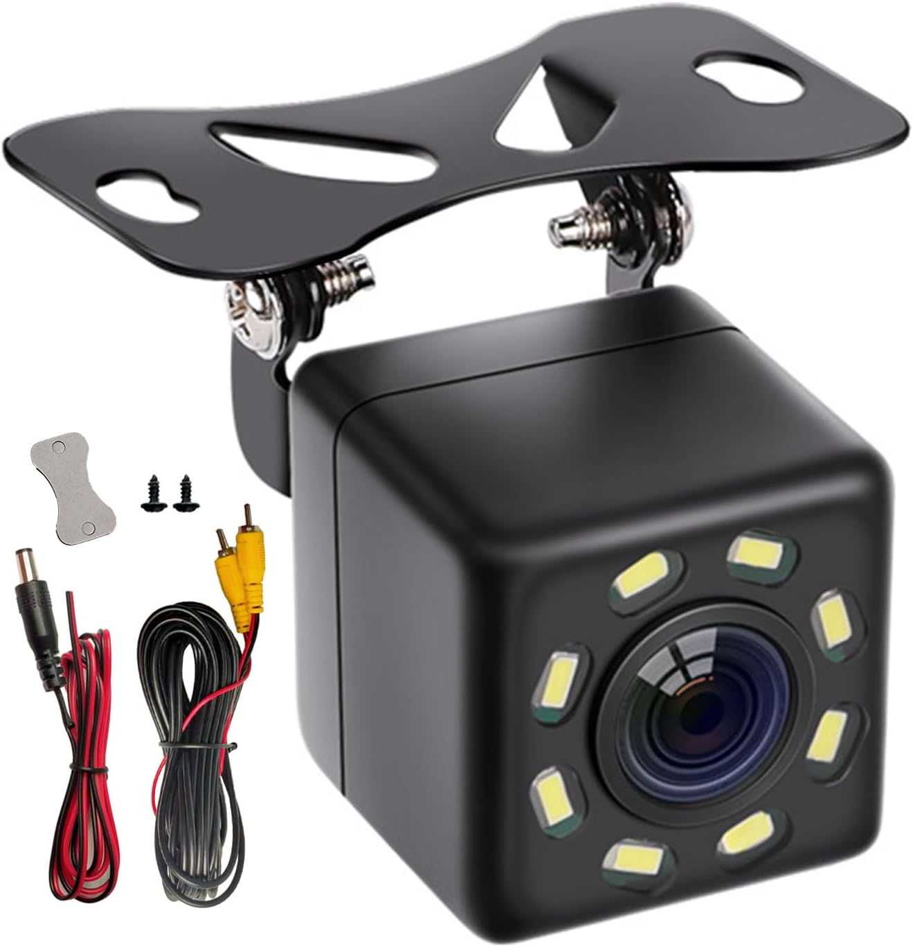 Amazon.com: Universal License Plate Backup Camera, 8 HD LED Infrared ...