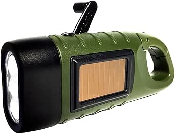 Night Owl Wind Up Torch, Solar Torch, LED Torch, Rechargeable Eco ...
