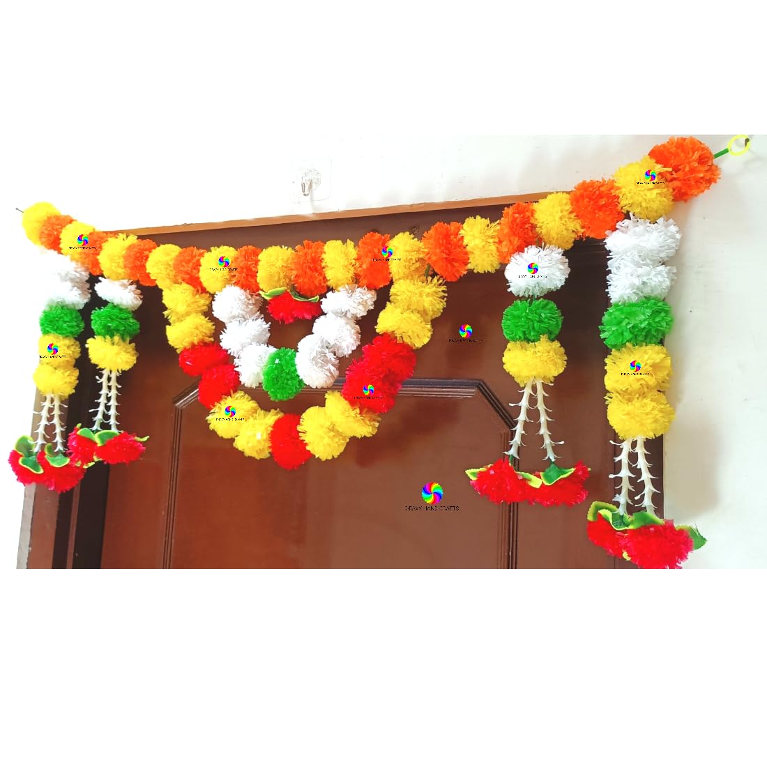 DRAVY HANDICRAFTS Marigold Flowers Main Door Toran Bandarwal for Home ...