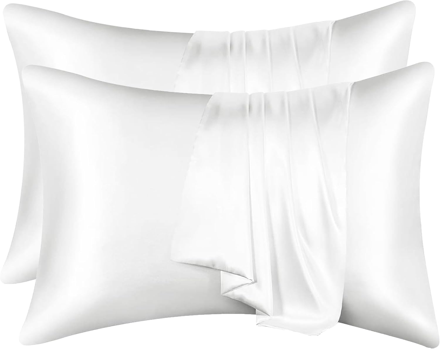 Amazon.com: ASXEU Silk Pillow Cases 2 Pack, 100% Pure Mulberry Silk ...