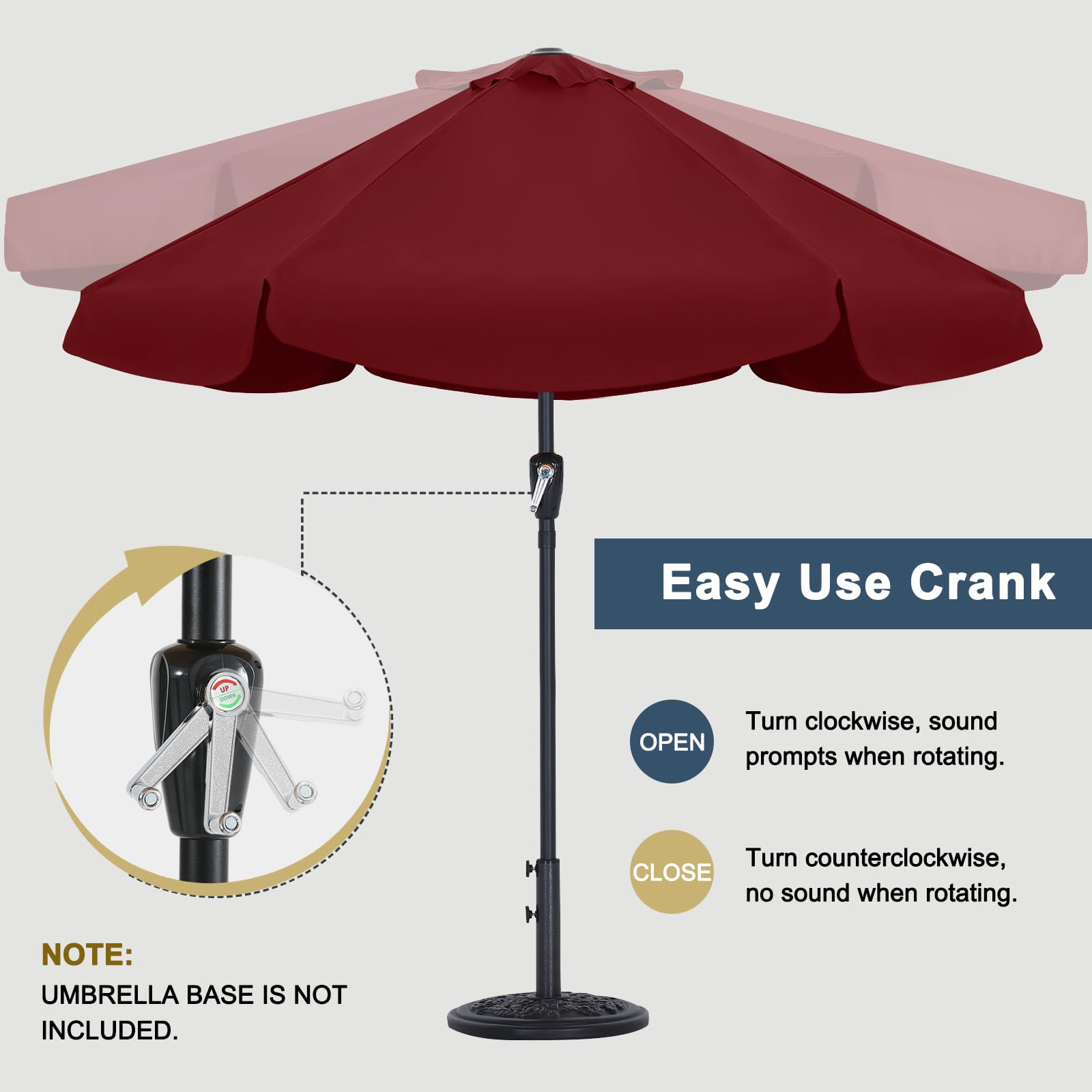 Snapklik.com : COOSHADE 7.5FT Outdoor Garden Table Umbrella Patio ...
