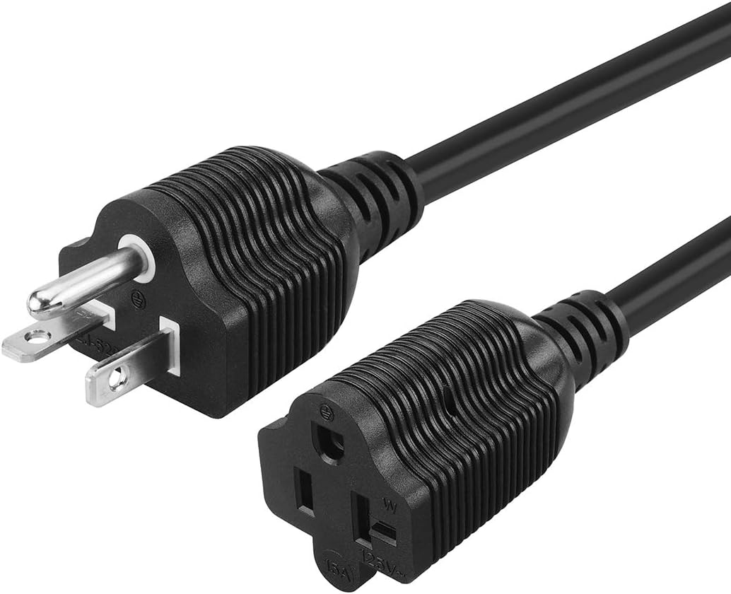 6-Feet (1.8Meter) Nema 5-20P Extension Cord, 12AWG Nema 5-20P to 5-20R ...