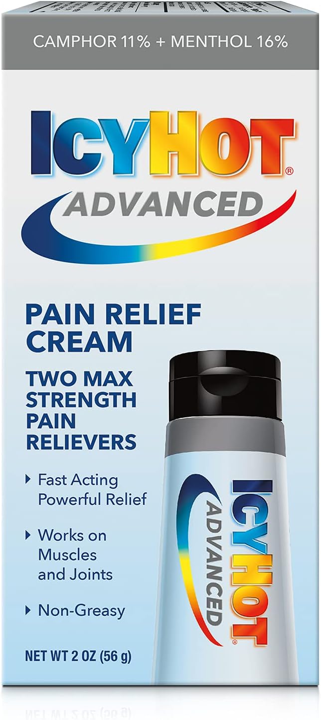 Amazon.com: Icy Hot Advanced Pain Relief Cream, 2 oz : Health & Household
