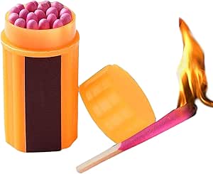 Amazon.com: YUANS Windproof/Waterproof Matches in Waterproof Container ...