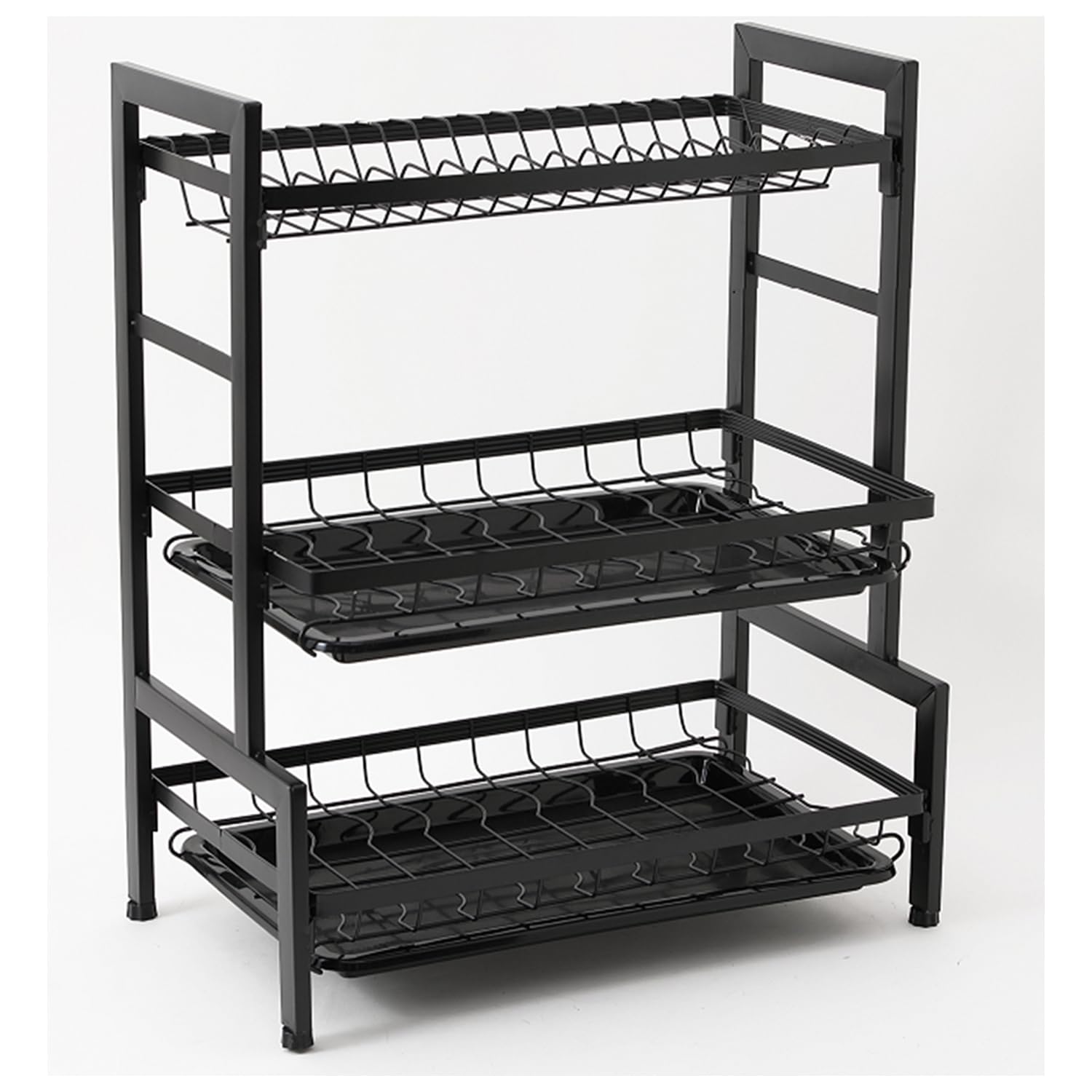 Heart Home 3-Layer Dish Drying Rack|Storage Rack for Kitchen Counter ...