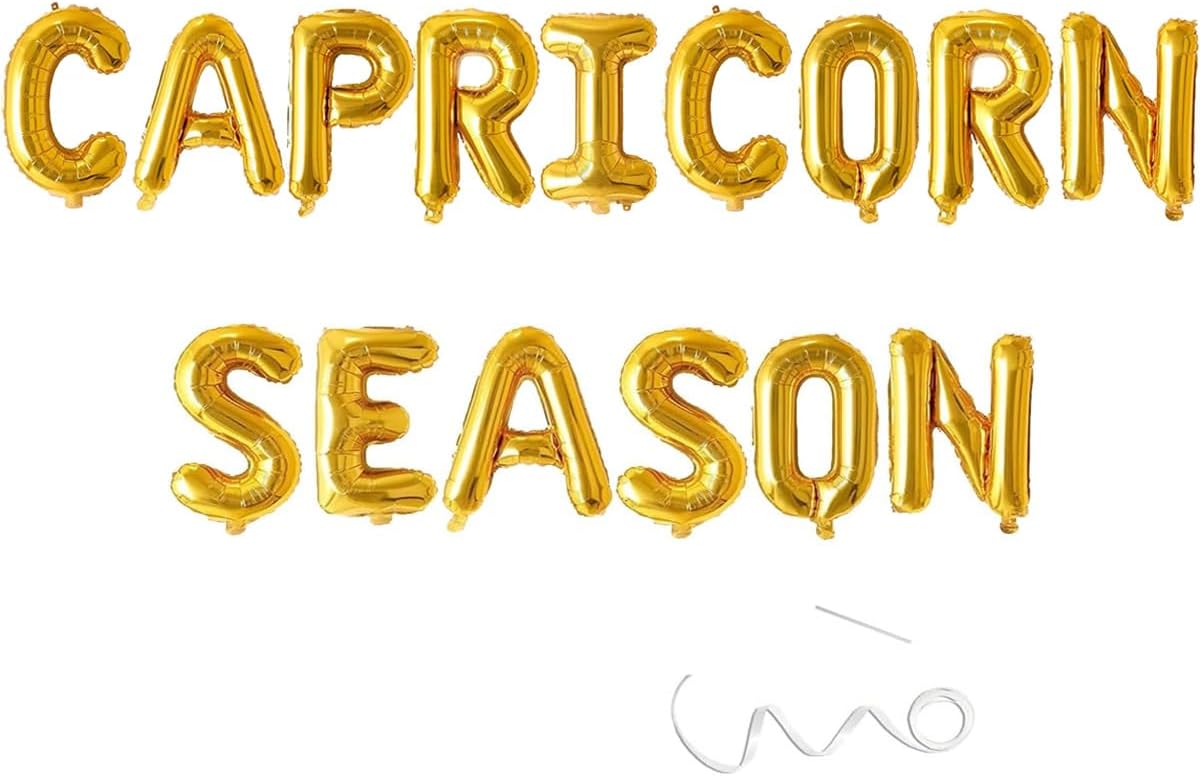 Amazon.com: Capricorn Birthday Decorations,Capricorn Season Banner ...