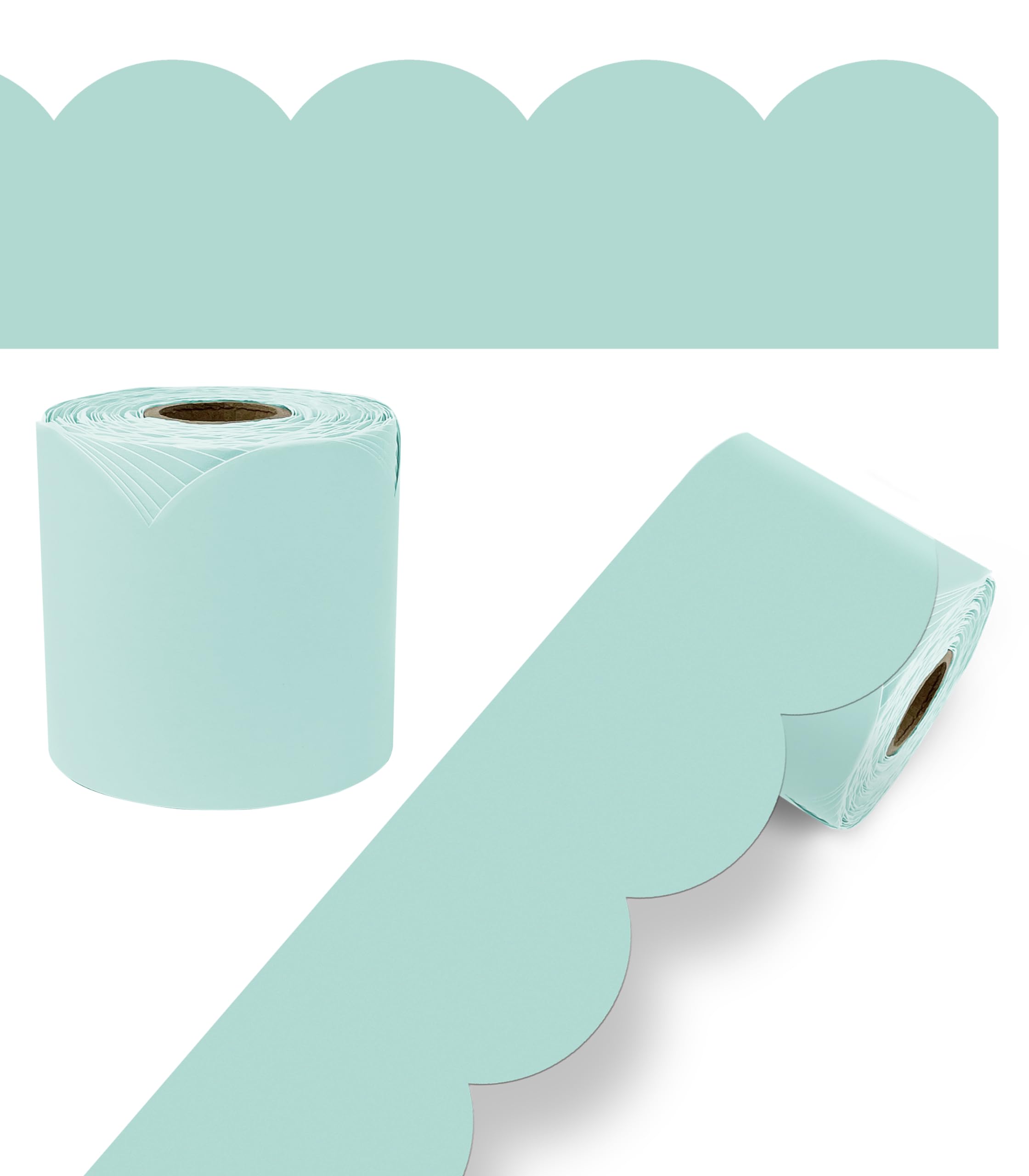 Amazon.com: Carson Dellosa 65 Feet of Sea Glass Green Bulletin Board ...