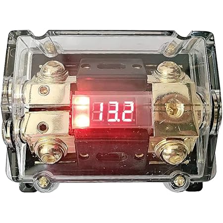 Amazon.com: KCT Car Audio Digital Led Display Fuse Holder ANL Include 2 ...