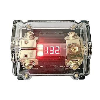 Amazon.com: Car Audio Digital Led Display Fuse Holder ANL Include 2 ...