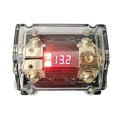 Amazon.com: Car Audio Digital Led Display Fuse Holder ANL Include 2 ...