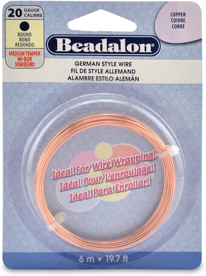 Amazon.com: Beadalon German Style Wire for Jewelry Making, Round ...