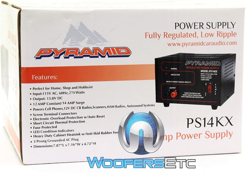 Amazon.com: Universal Compact Bench Power Supply - 12 Amp Linear ...