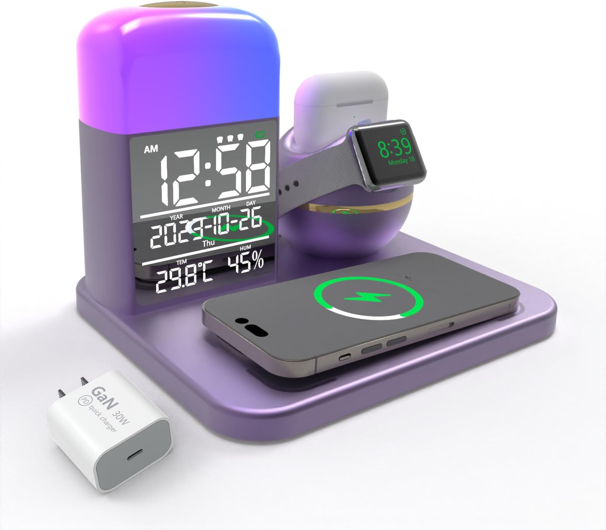 Amazon.com: 3 in 1 Wireless Charging Station,Wireless Charger for ...