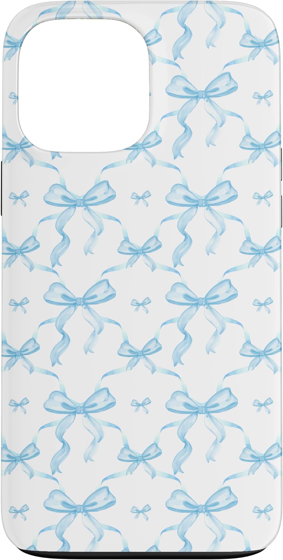 Amazon.com: iPhone 13 Aesthetic Pink Ribbons and Bows in Watercolor ...