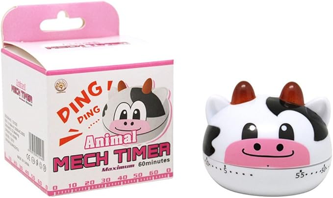 Amazon.com: Cute Cartoon Animal Timers 60 Minutes Mechanical Kitchen ...