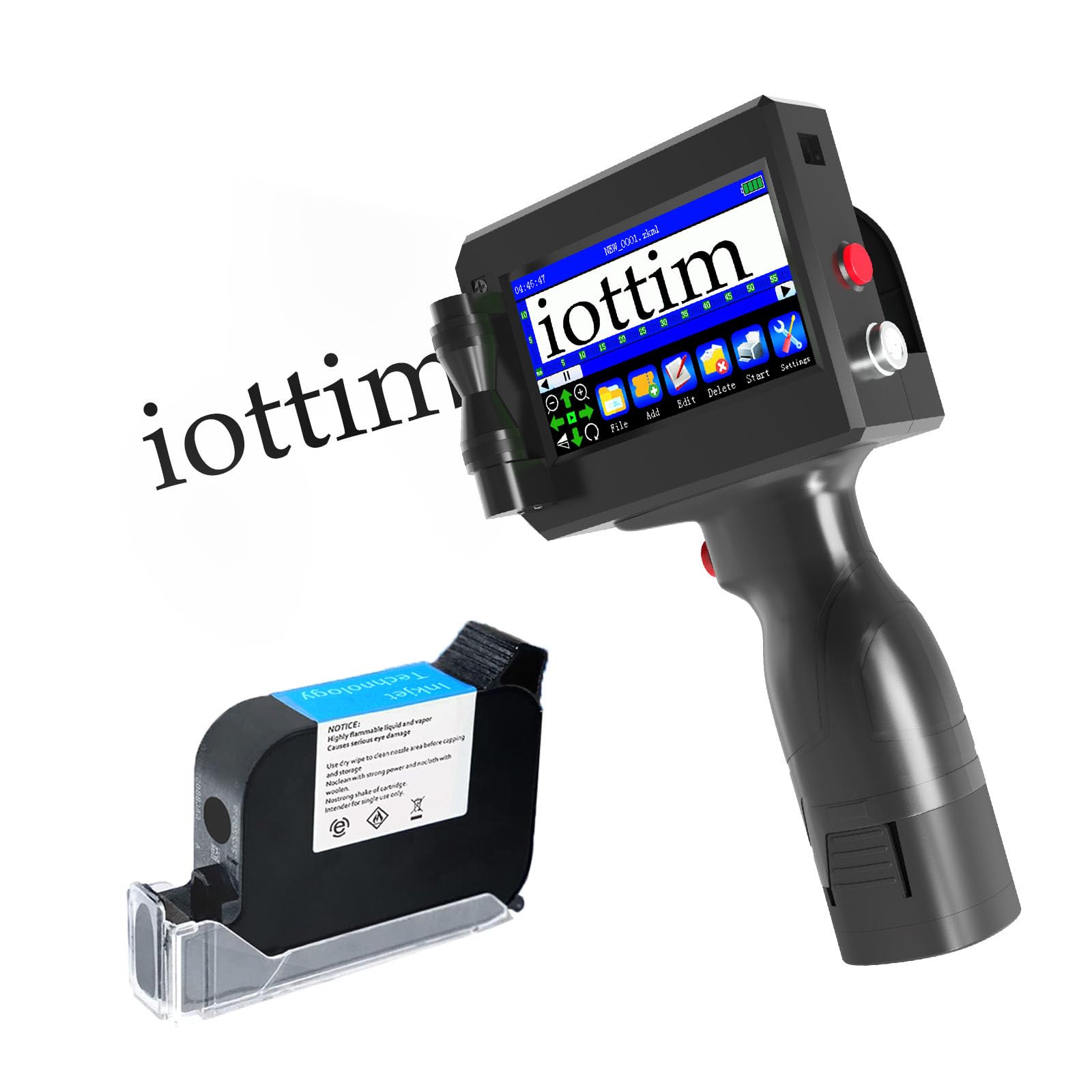 Amazon.com: iottim Upgrade Handheld Inkjet Printer, Ink Jet Printer for ...