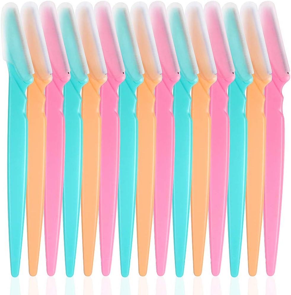 Amazon.com: Edealing 15 Pieces Eyebrow Razors Eyebrow Trimmer Portable ...