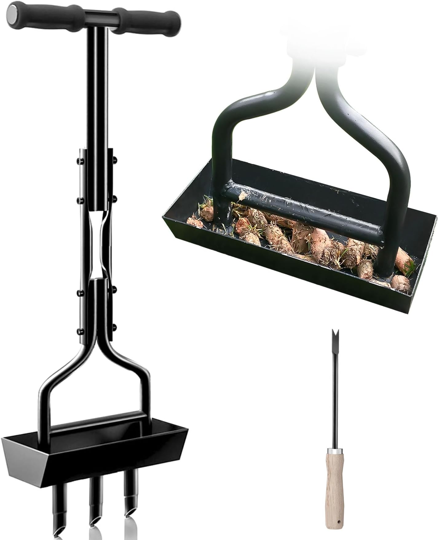 Amazon.com : K.D STONEDGE Lawn Aerator Soil Coring Sturdy Manual Hand ...