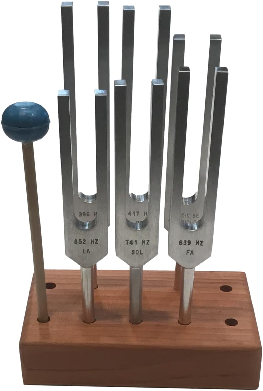 Amazon.com: Wooden Tuning Fork Holder- 10 Hole Storage Block : Musical ...