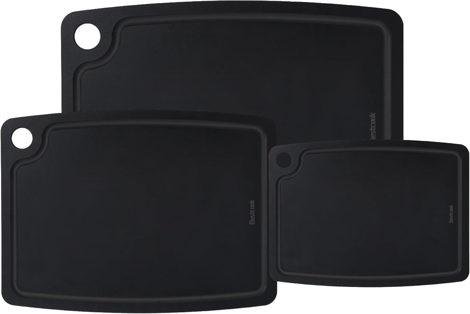 Amazon.com: BESTCOOK Wood Fiber Cutting Board 3-Piece Set, BPA-Free ...