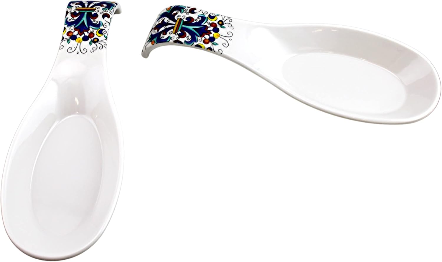 Amazon.com: Set of 2 Kitchen Spoon Rest Melamine For Stove Top Cooking ...