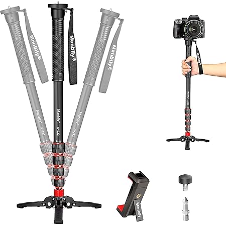 Amazon.com : Nicama NC-T1 DSLR Camera Monopod Tripod with Removable ...