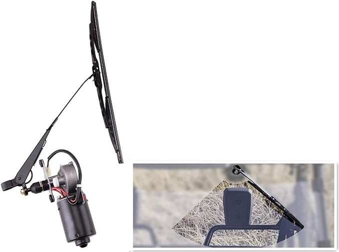Amazon.com: Qarmar 12 Volt Electric UTV Windshield Wiper Motor Kit ...