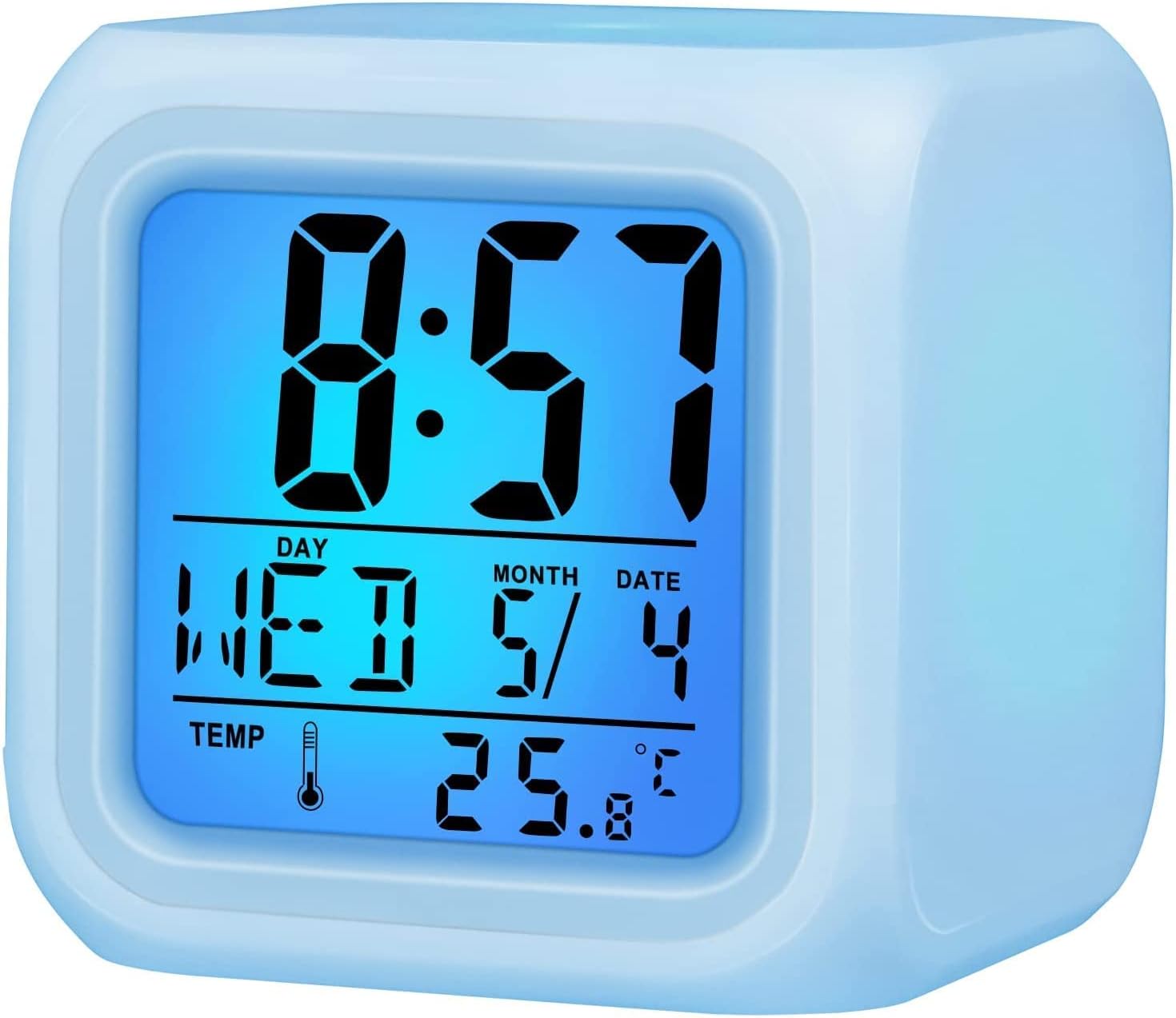 Buy Smart Digital Alarm Clock for Bedroom, Heavy Sleepers, Students ...