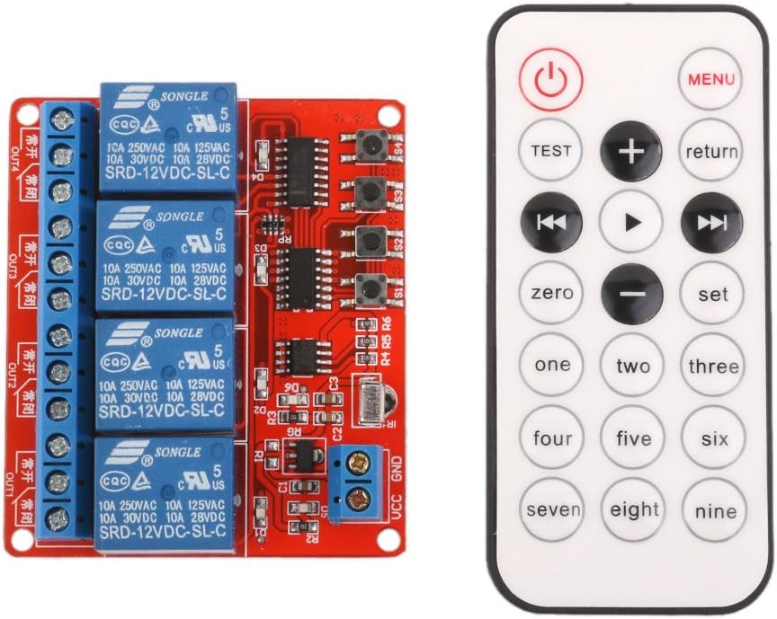 Amazon.com: Programmable Infrared IR Relay Board Wireless Switch ...