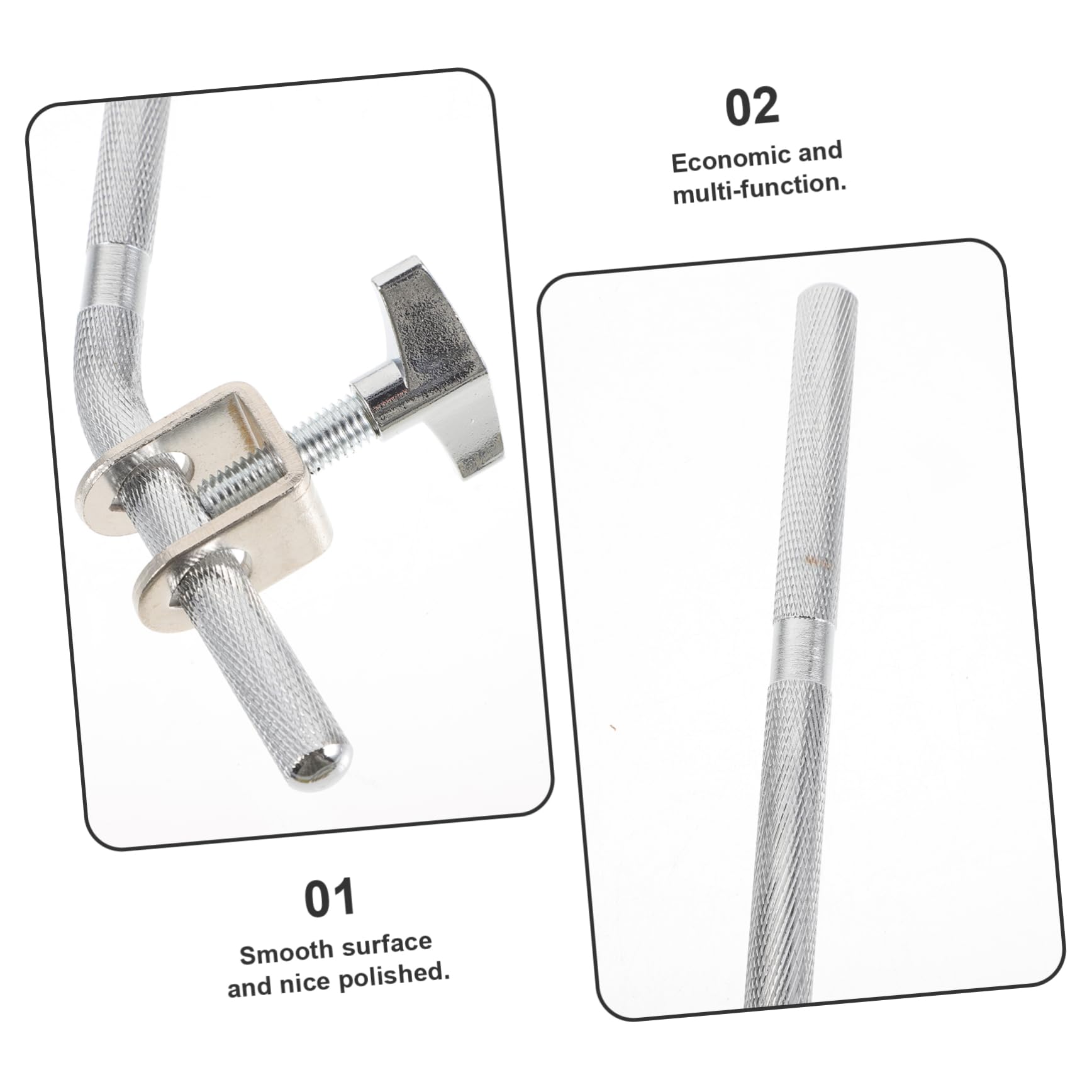 Snapklik.com : Cowbell Stand Cowbell Extension Rod Metal Cowbell ...