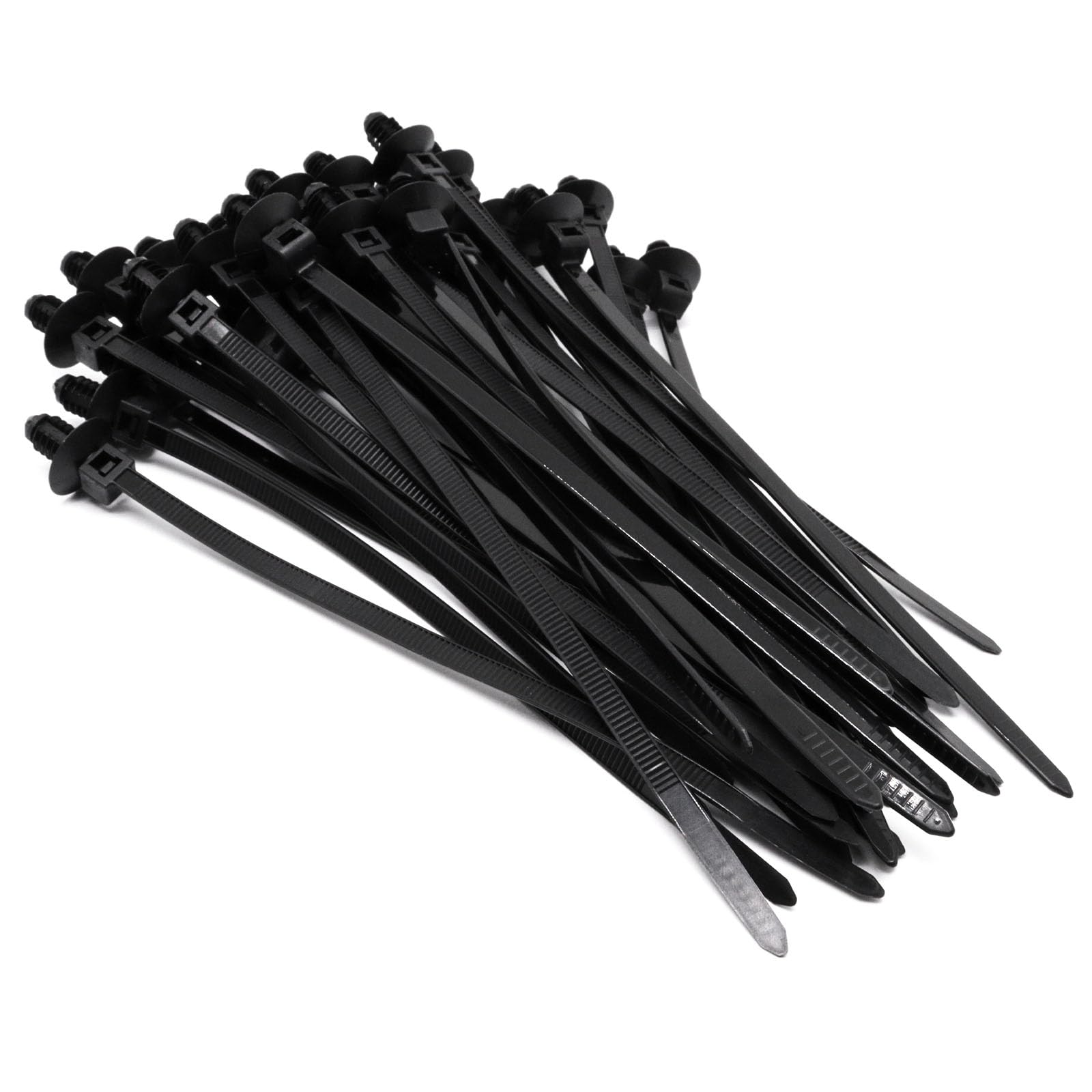 Snapklik.com : BENLIUDH Push Mount Cable Zip Tie Black Fir Tree Cable ...