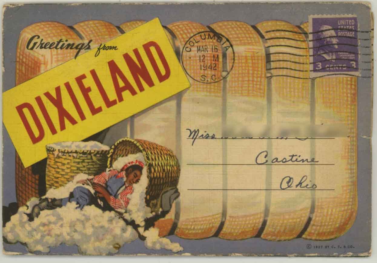 Greetings From Dixieland (1940's Souvenir Black Subject Postcard Folder ...
