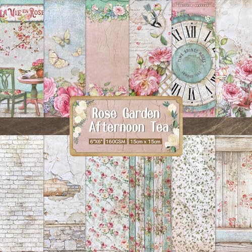 Amazon.com: 6x6” 160gsm cardstock Single Sided Scrapbooking 24 Paper ...