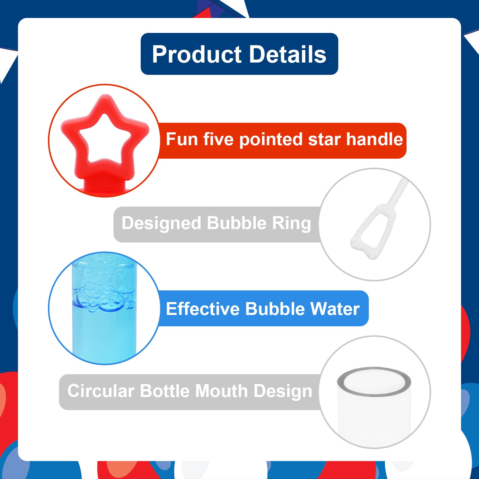 Snapklik.com : 32 Pack Mini Star Bubble Wands For Kids Party Favors ...