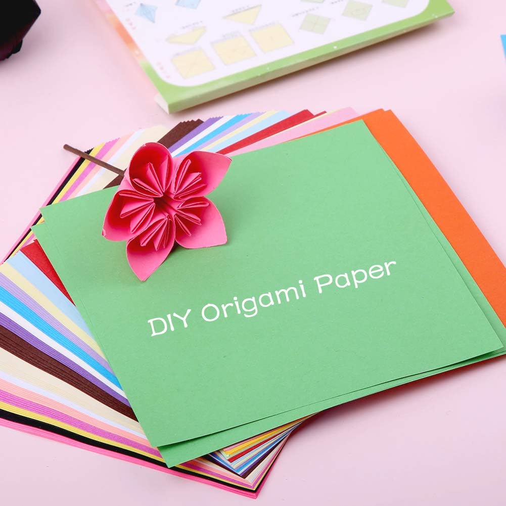 Buy 200 Pcs Colorful Origami Paper(20 Colors), 6x6 Inches Double Sided ...
