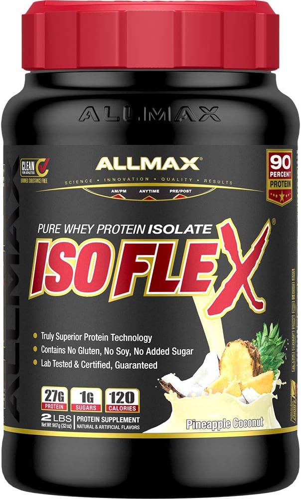 ALLMAX Nutrition - ISOFLEX Whey Protein Powder, Whey Protein Isolate ...