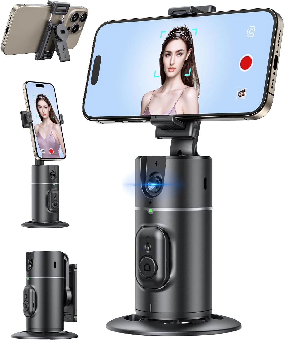 ANXRE Auto Face Tracking Tripod 360 Rotation【Newest Version】 No App ...