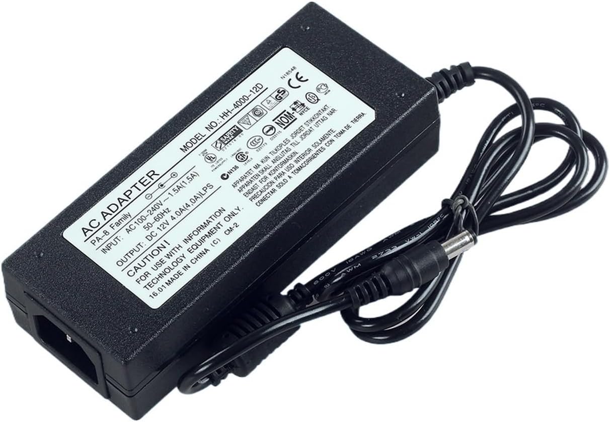 Amazon.com: GHSOGEOM 12V 6A power adapter 12V 5a monitor power supply ...
