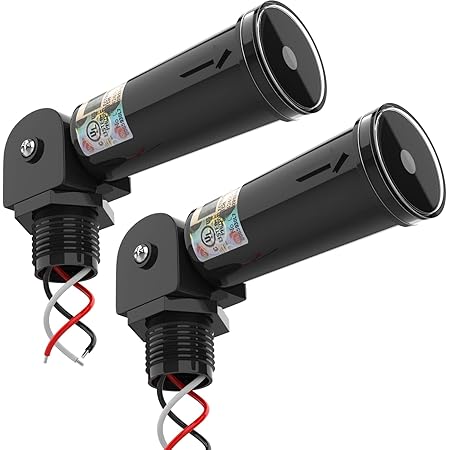 CHISWEAR Outdoor Photoelectric Switch Wire-in photocell Stem-Mount ...
