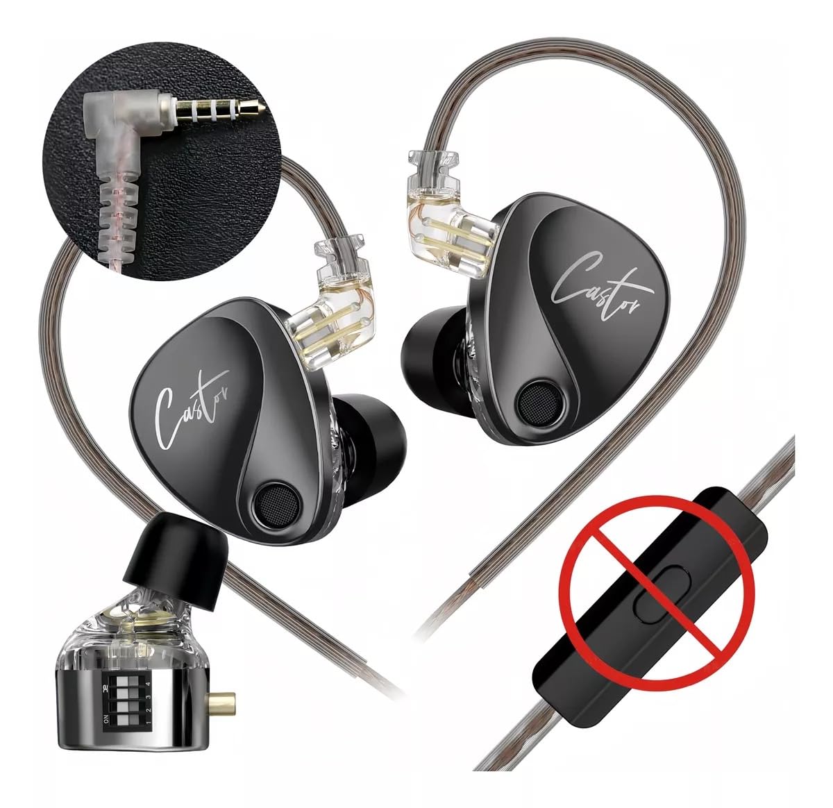 Zengli Kz Castor Auriculares de Alta fidelidad 2 de Armadura de ...