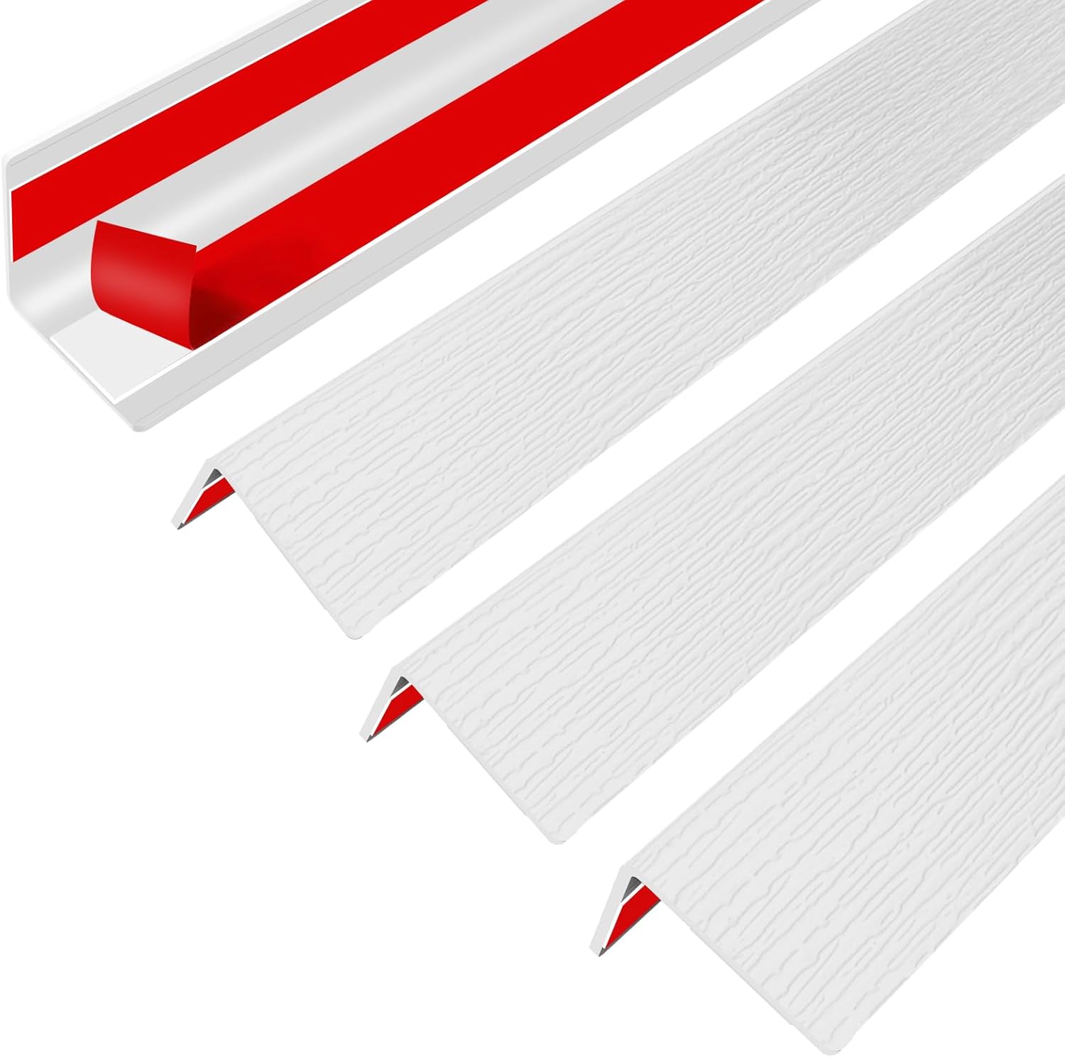 Wall Corner Protector,4PCS White Corner Guards for Walls with Adhesive ...