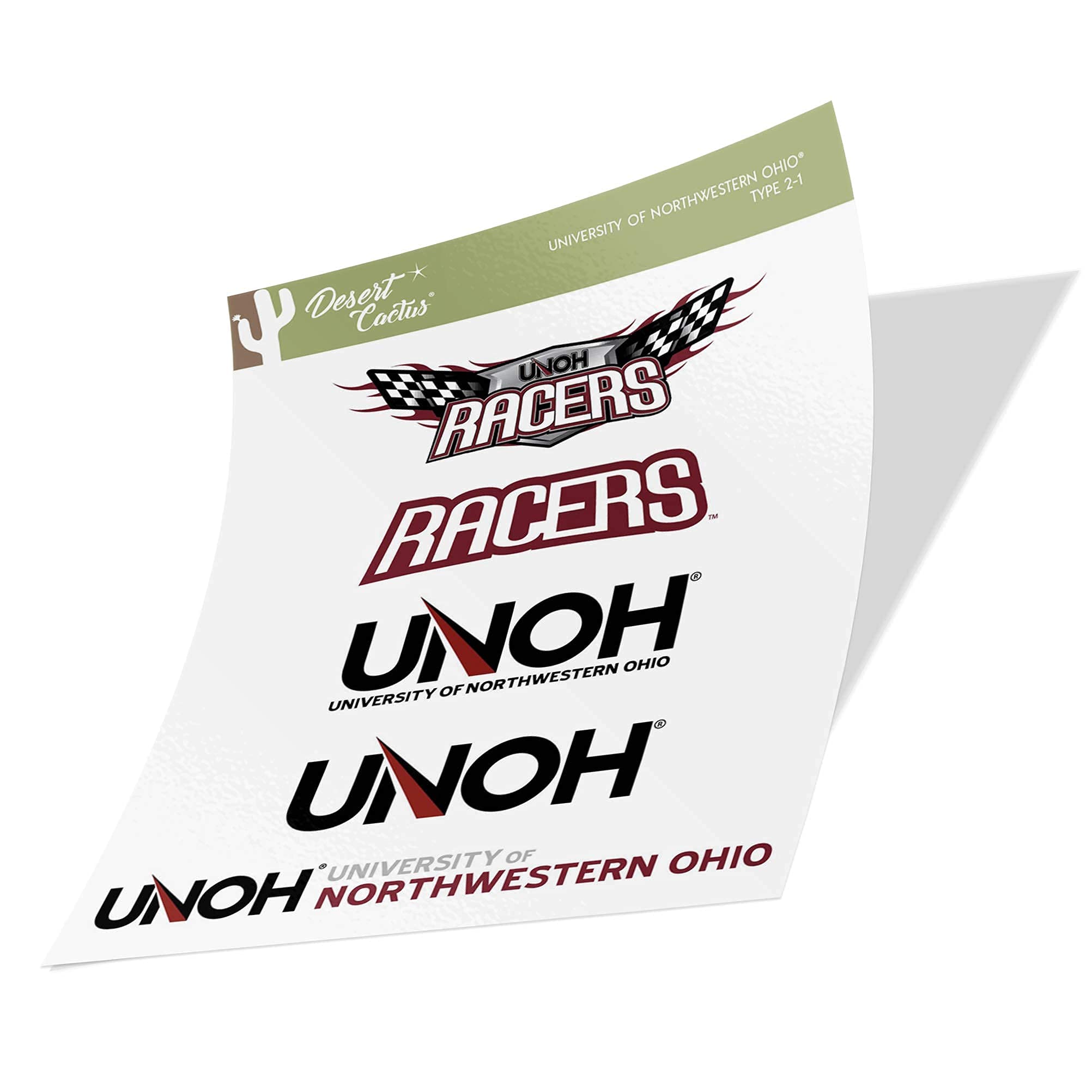 University Of Northwestern Ohio Logo Amazon.com : UNOH Racers College