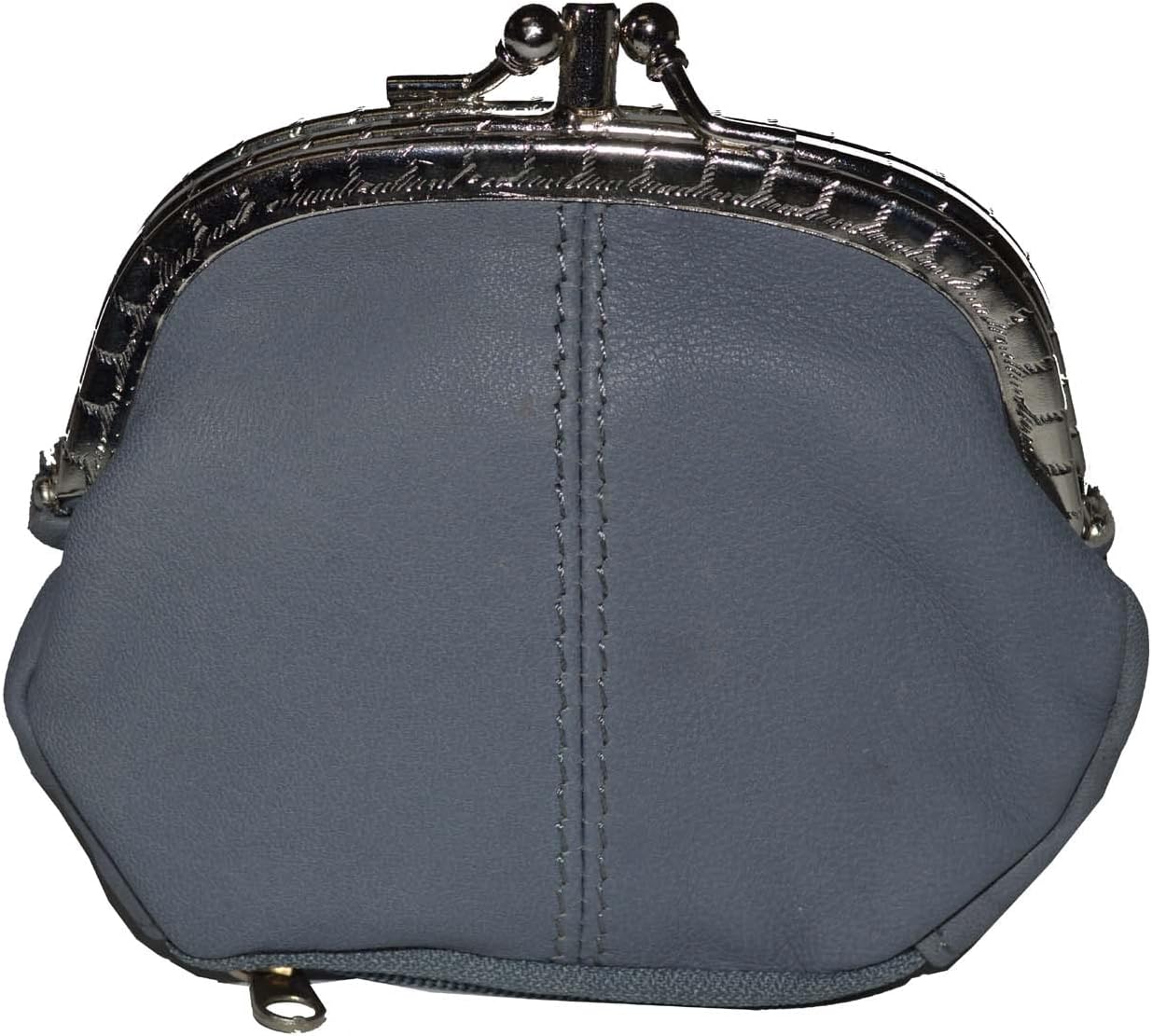 Amazon.com: Coin Purse Double Frame with Zipper Pocket (Black ...