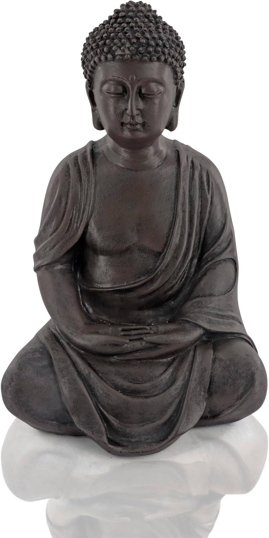 Amazon.com: Weibefee Meditating Seated Buddha Statue - Polyresin ...