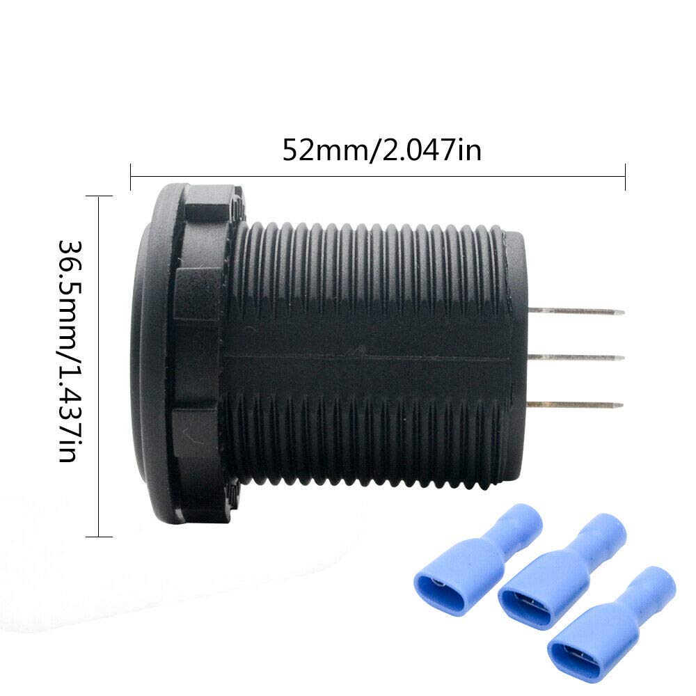 Dc Voltage Display Ymiko 2 In 1 Voltmeter Ammeter Car Motorcycle DC 12 ...