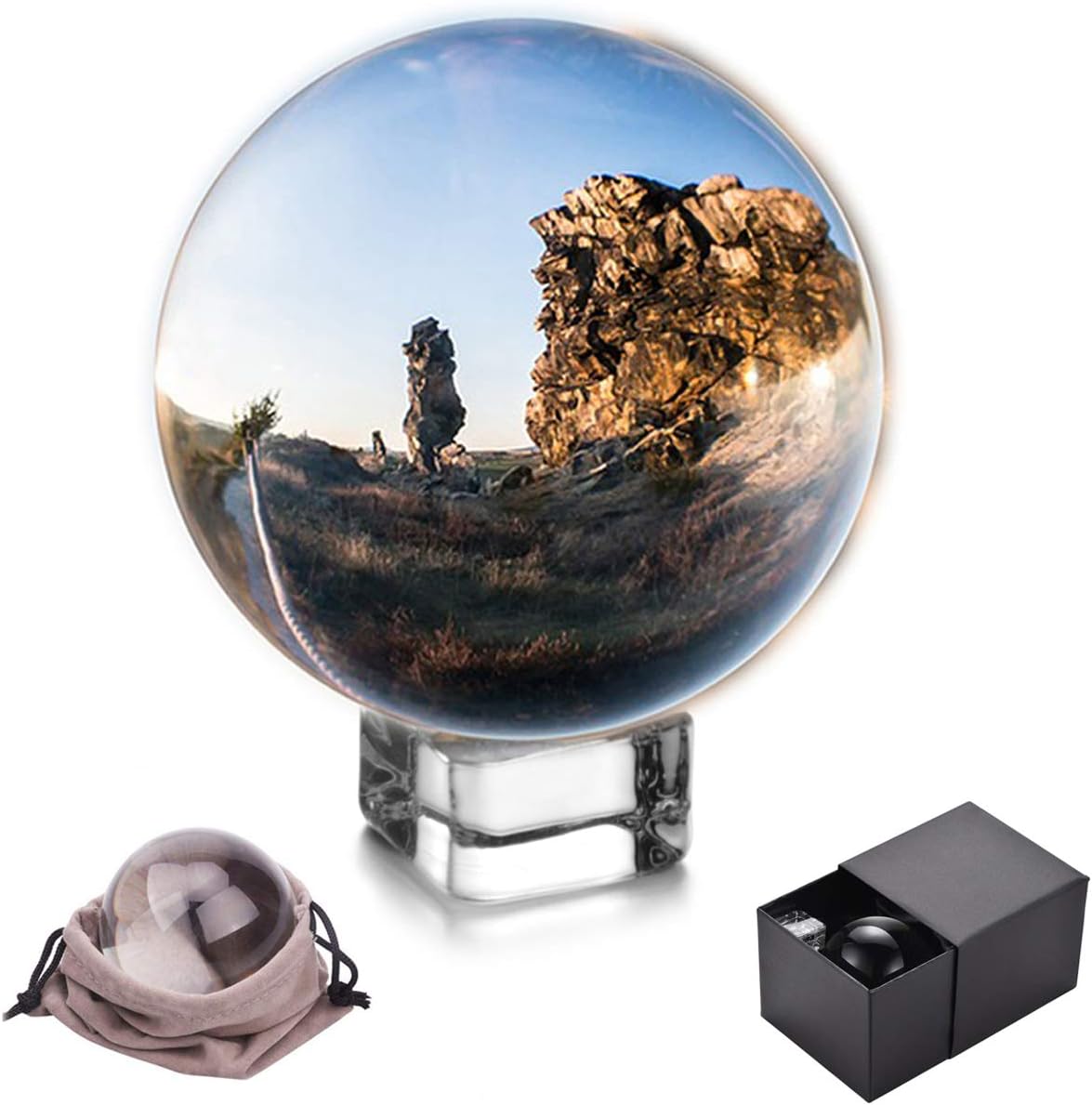 Amazon.com: Crystal Ball - Crystal Sphere Photography Prop 70mm (2.75 ...