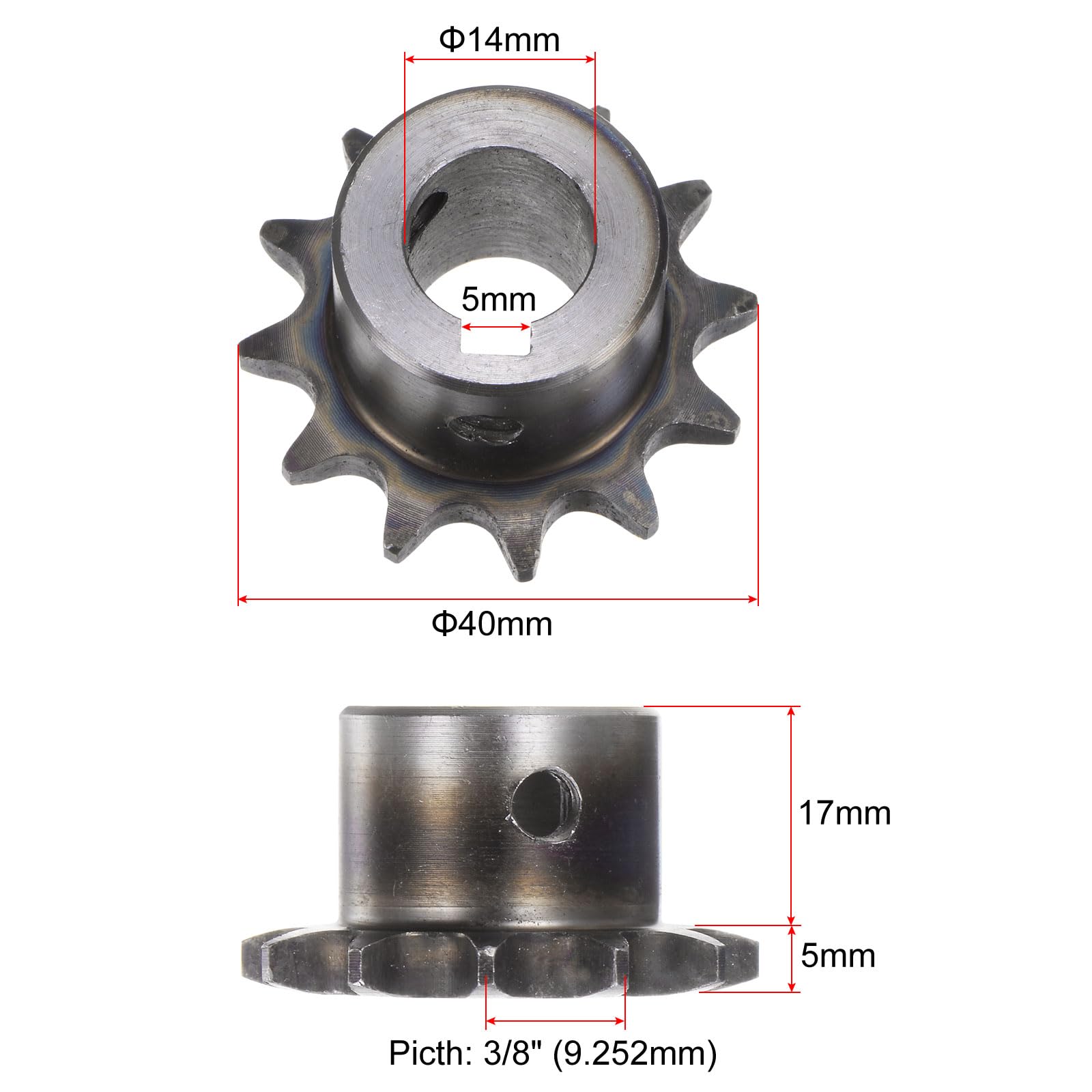 Bridgestone S21 Piñón Martín 20B45 | Piñón, Cadena 20B-1, 45 Dientes ...