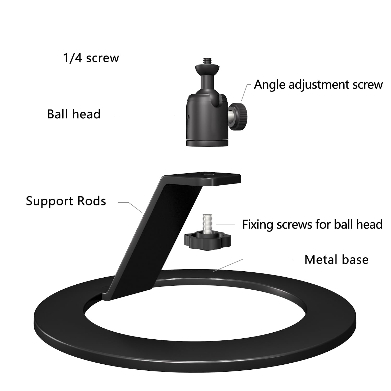 UineHiot Desktop Mini Projector Stand, 360Â° Rotation Angle Adjustable ...